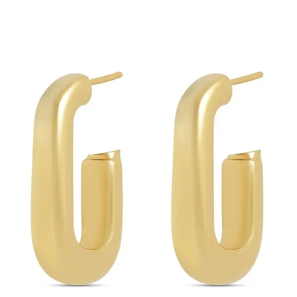 TOSCANO 14k Yellow Gold Large Hoop Earrings - Yg
