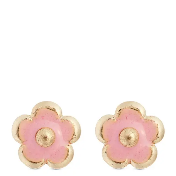 Benbridge Flower Screwback Earrings - Yg