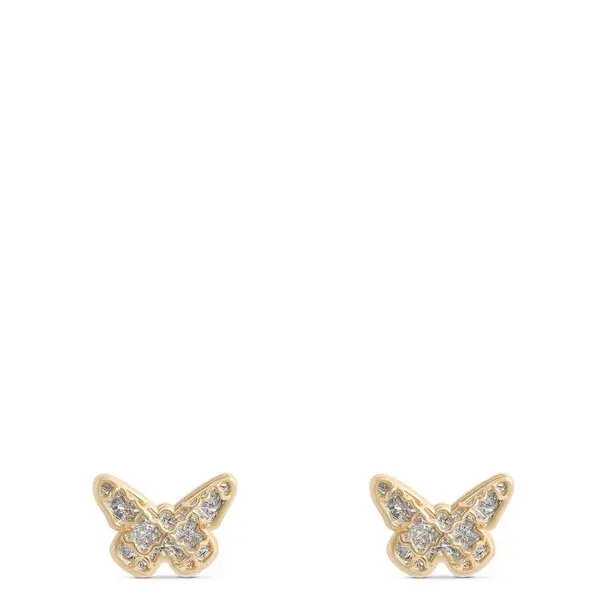 TOSCANO Two-tone Butterfly Earrings - Tt