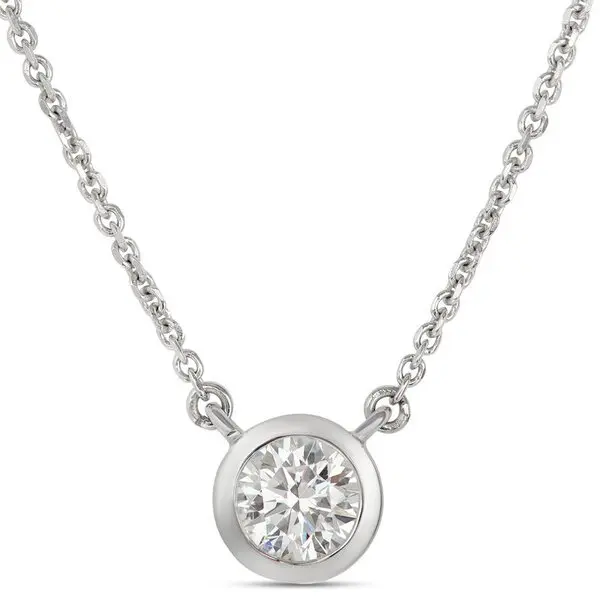 Benbridge Bezel-set Solitaire Diamond Pendant Necklace - J