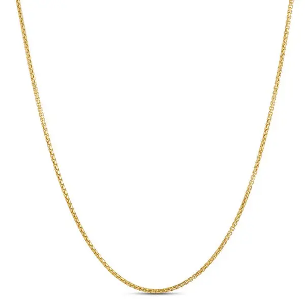 TOSCANO 24-inch 14k Yellow Gold Box Link Necklace - Yg