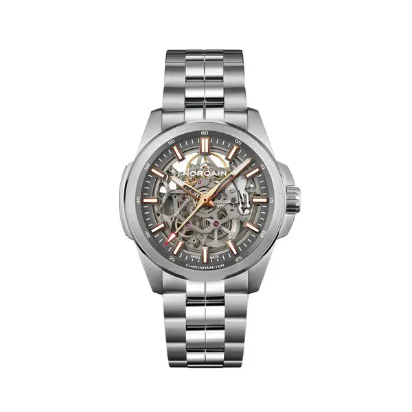 NORQAIN Independence Skeleton 42mm Watch - Stainless Steel