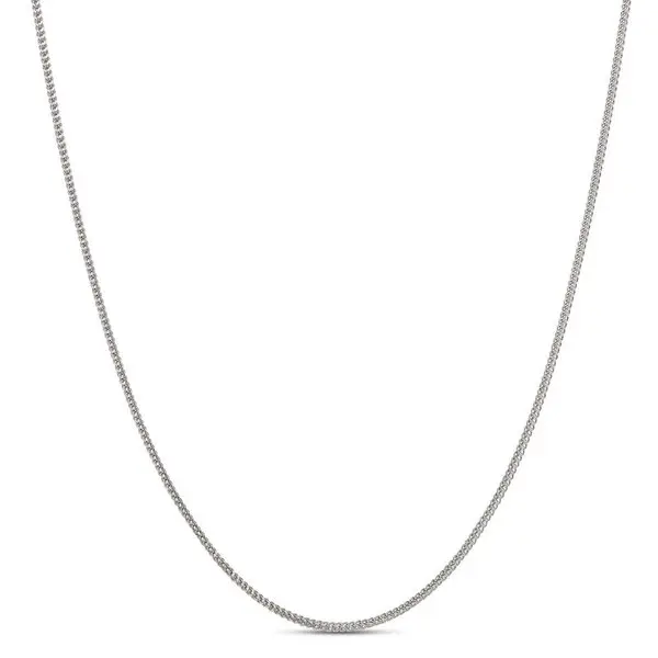 TOSCANO 14k White Gold 18-inch Franco Link Necklace - Wg