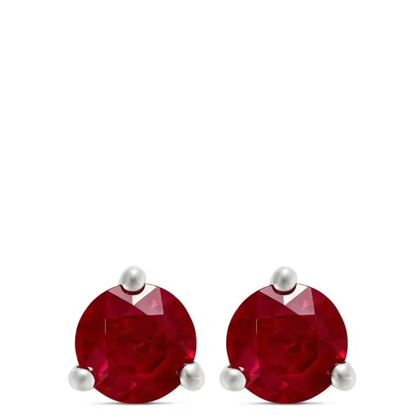 Benbridge Ruby Martini Stud Earrings - Red
