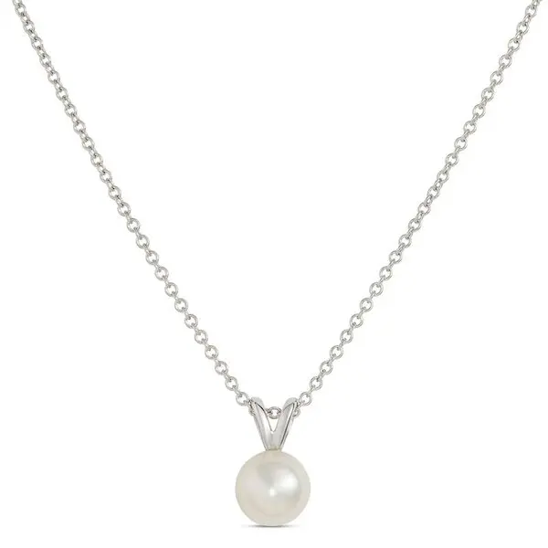 Benbridge Akoya Pearl Pendant Necklace - White