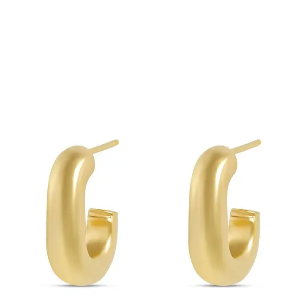 TOSCANO Half-oval Hoop Earrings, 14k Yellow Gold - Yg