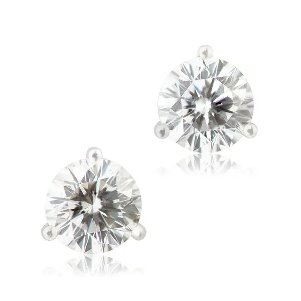 SIGNATURE Ben Bridge 18k White Gold Diamond Stud Earrings - H-i