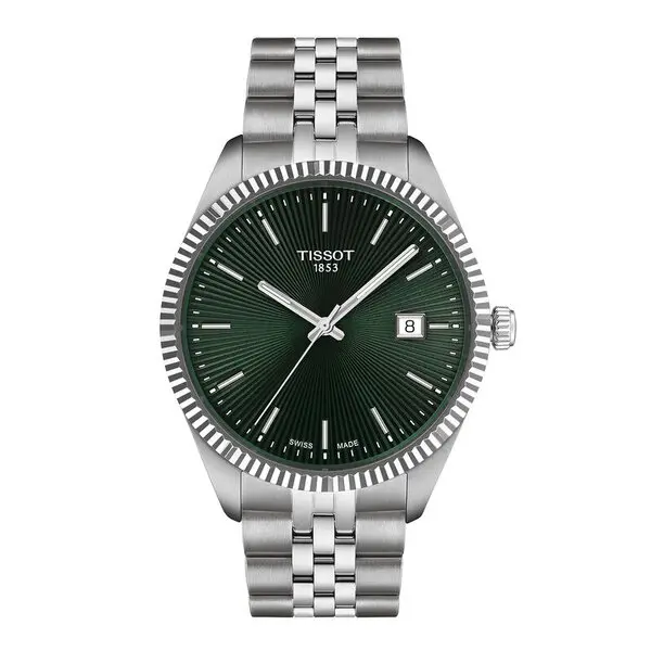 TISSOT Ballade Green Dial Watch - Stainless Steel