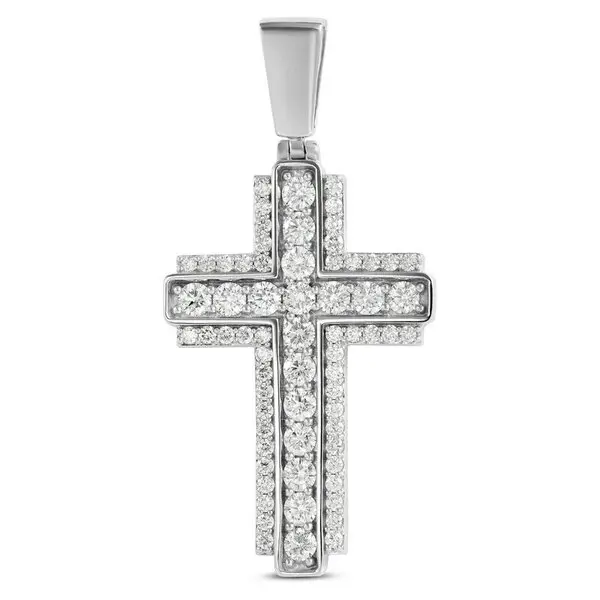 Benbridge Diamond Cross Pendant - H-j