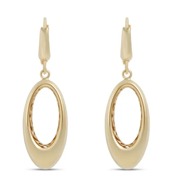 TOSCANO Oval Drop Earrings 14k Yellow Gold - Yg