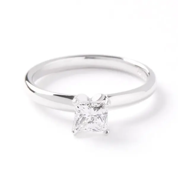 IKUMA Princess Cut Diamond Solitaire Ring - Wg