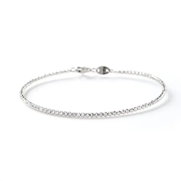 Benbridge Mooncut Bead Bracelet, 14k White Gold - Wg