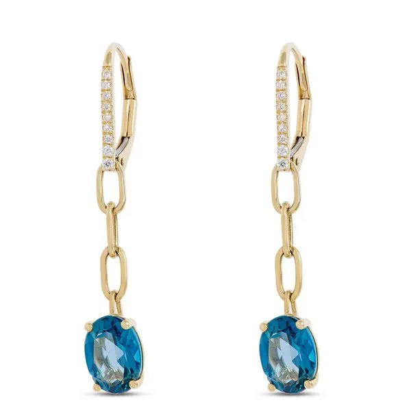 Benbridge Topaz Dangle Earrings - Blue