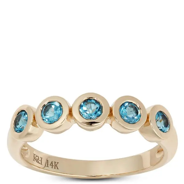 Benbridge 14k Yellow Gold Topaz Ring - Blue