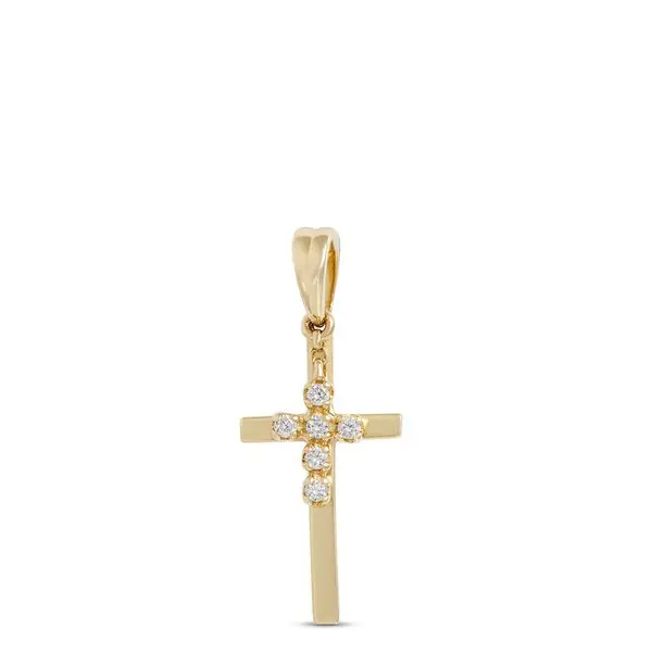 Benbridge Diamond Cross Pendant - Yg