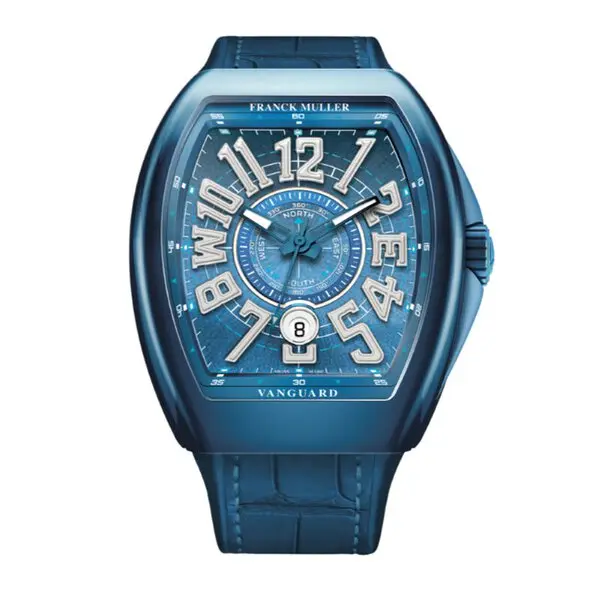 Franck Muller Vanguard Mariner Blue Dial Watch - Ceramic