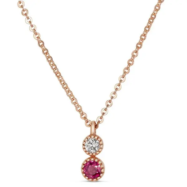 Benbridge Ruby And Diamond Pendant Necklace - Red