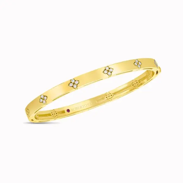 Roberto Coin 18k Gold Diamond Bangle - Yg