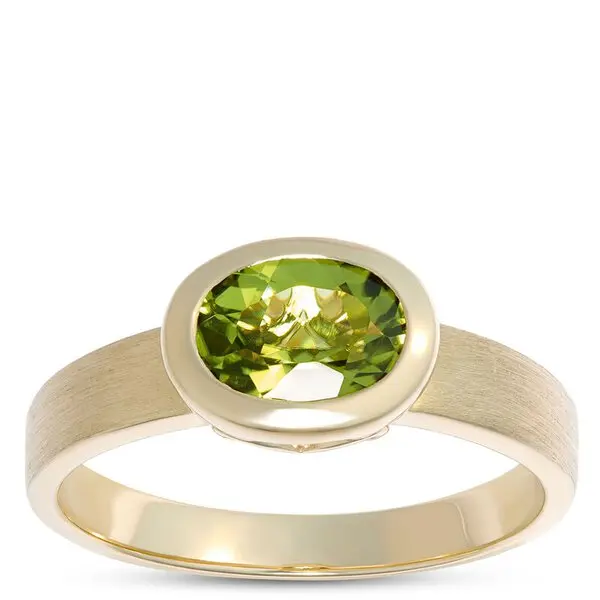 Benbridge Oval Peridot Ring, 14k Yellow Gold - Green