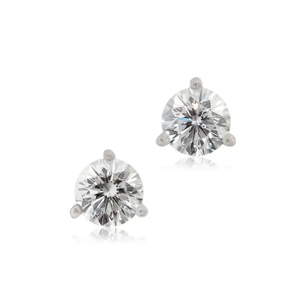 SIGNATURE Ben Bridge Diamond Stud Earrings 18k, 3/4 Ctw - Wg