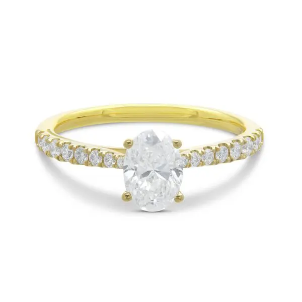 Benbridge Oval Diamond Ring In 14k - Yellow Gold