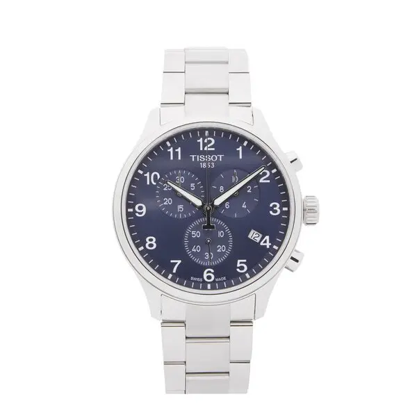 TISSOT Chrono Xl Classic Blue Dial Watch, 45mm - Stainless Steel