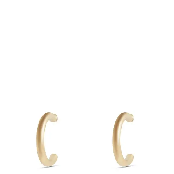 Benbridge Three-quarter Hoop Baby Earrings - Yg
