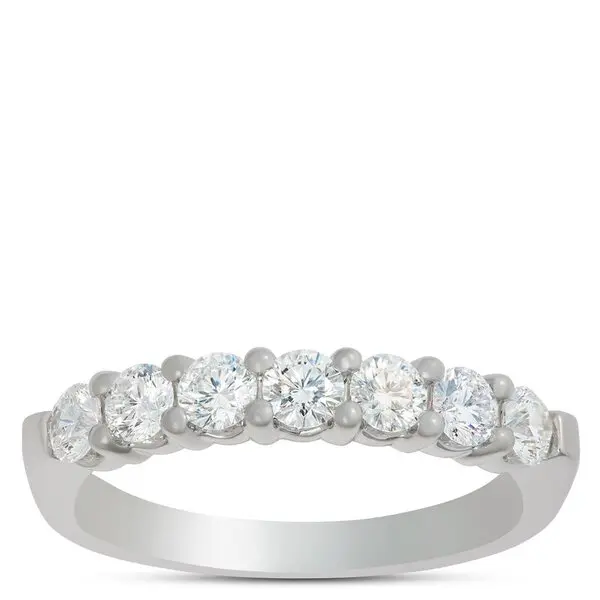 SIGNATURE Ben Bridge 7 Stone Diamond Anniversary Platinum Band - Plt