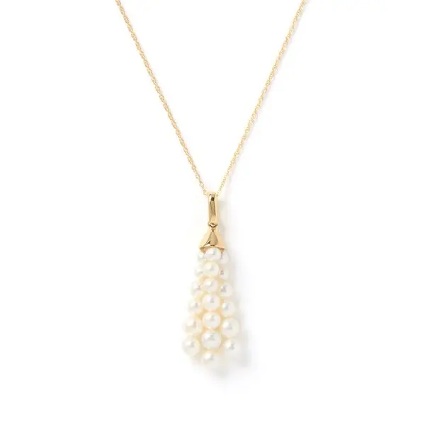 Benbridge Cultured Pearl Cluster Pendant In 14k Yellow Gold - White