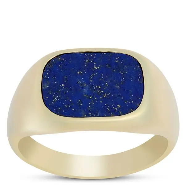 Benbridge Cushion Lapis Gemstone Ring In 14k Yellow Gold - Blue