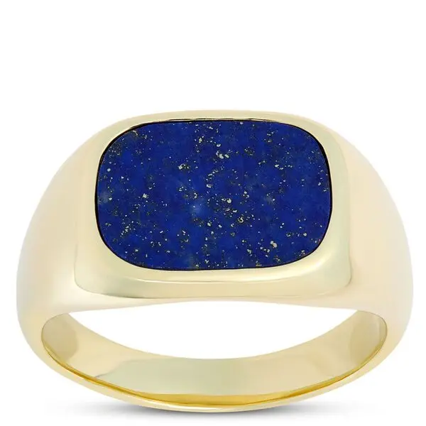 Benbridge Cushion Lapis Gemstone Ring In 14k Yellow Gold - Blue