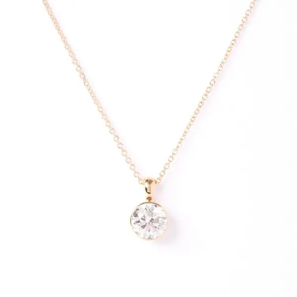 Benbridge Round Diamond Pendant Necklace - H-i