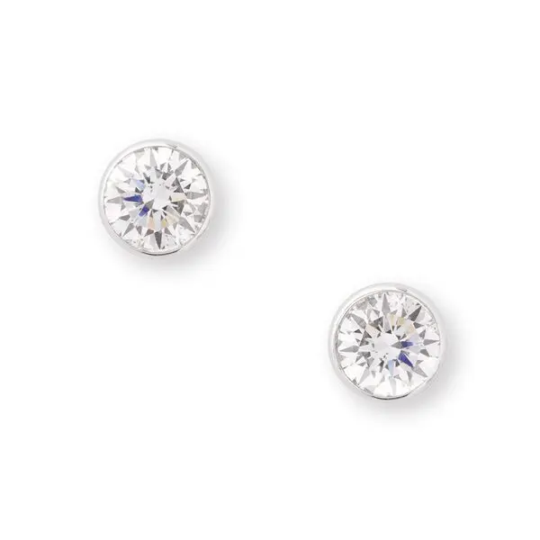 Benbridge Diamond Solitaire Stud Earrings - H-i
