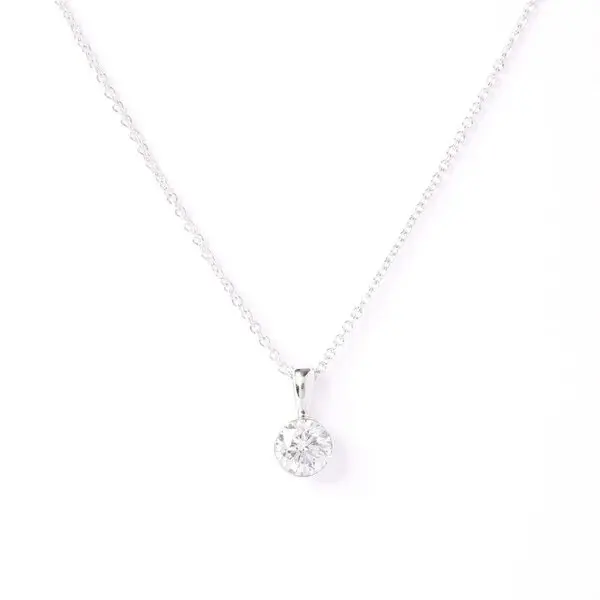 Benbridge 14k White Gold Diamond Pendant Necklace - H-i