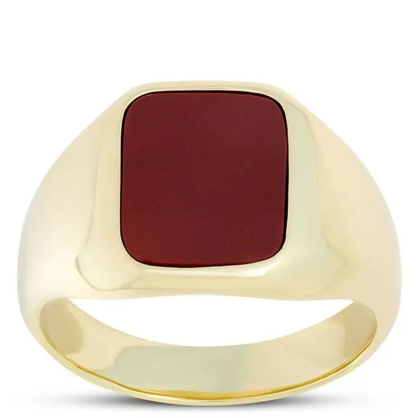 Benbridge Cushion Jasper Ring - Red