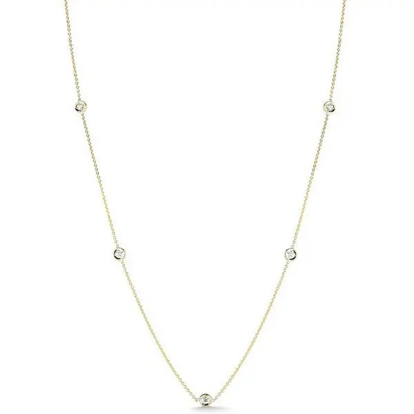 Roberto Coin Diamonds The Inch 7-station Diamond Necklace - Yg