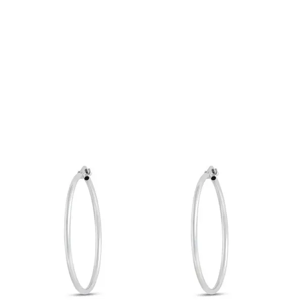 Benbridge 30mm Hinged Hoop Earrings - Wg