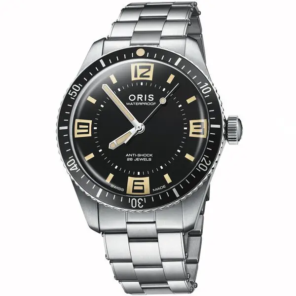 ORIS Divers 60th Anniversary Edition Black Dial Watch 40mm - Stainless Steel