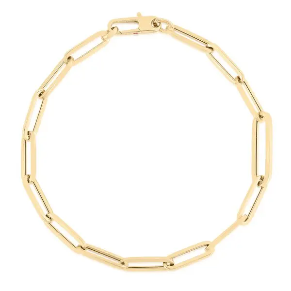 Roberto Coin 18k Yellow Gold Alternating Link Bracelet - Yg