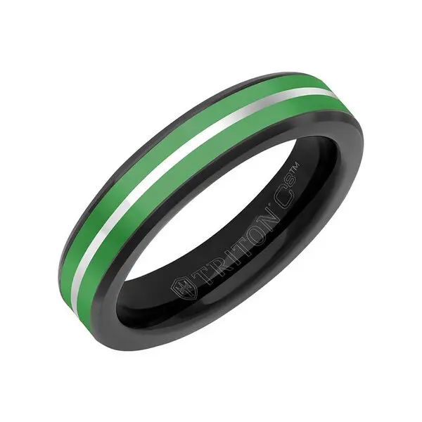 TRITON Ceramic Inlay Band - Tungsten