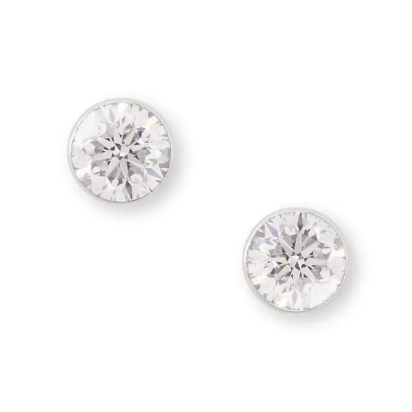 Benbridge Round Diamond Solitaire Studs - H-i