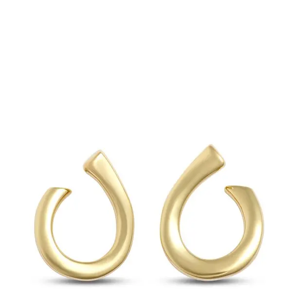TOSCANO Front-to-back Hoop Earrings - Yg