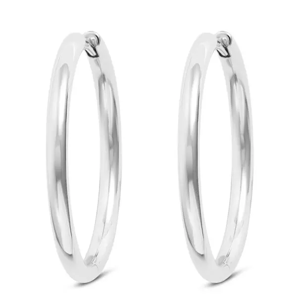 Benbridge 30mm Hoop Earrings - Ss