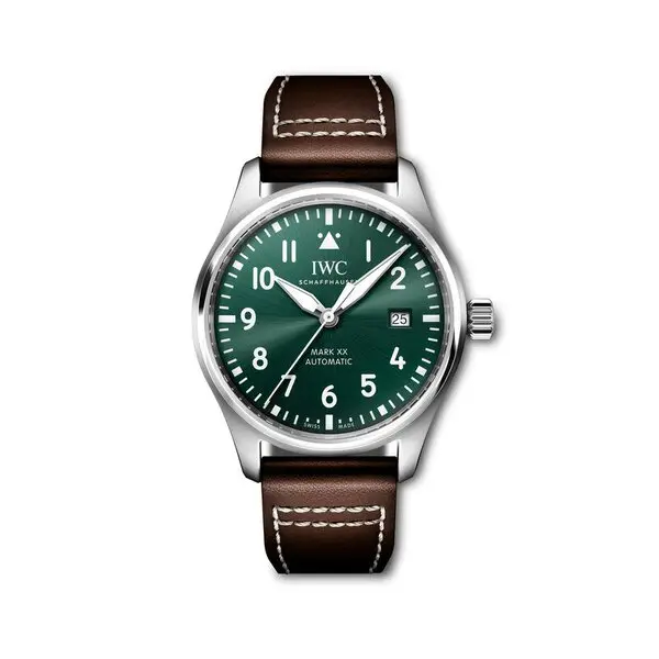 IWC SCHAFFHAUSEN Pilot's Watch Mark Xx Green Dial 40mm - Stainless Steel