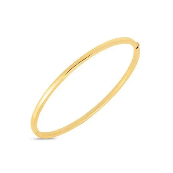 Roberto Coin Designer Gold Oval Bangle 18k - Yg