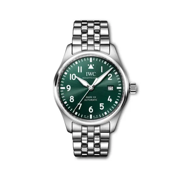 IWC SCHAFFHAUSEN Pilot’s Watch Mark Xx Green Dial Watch, 40mm - Stainless Steel
