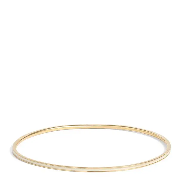 TOSCANO 14k Yellow Gold Enamel Bangle - Yg