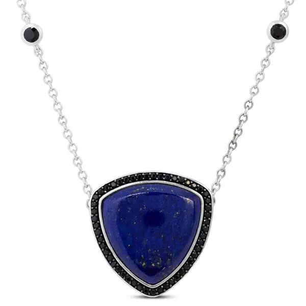 Benbridge Lapis Lazuli And Black Sapphire Necklace - Blue