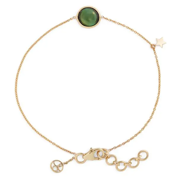 Benbridge Round Tourmaline And Star Dangle Bracelet - Green