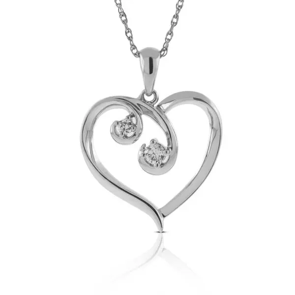Benbridge Diamond Heart Pendant 14k - Wg